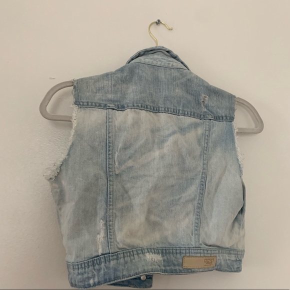 Zara | Jackets & Coats | Zara Mini Jean Vest | Poshmark